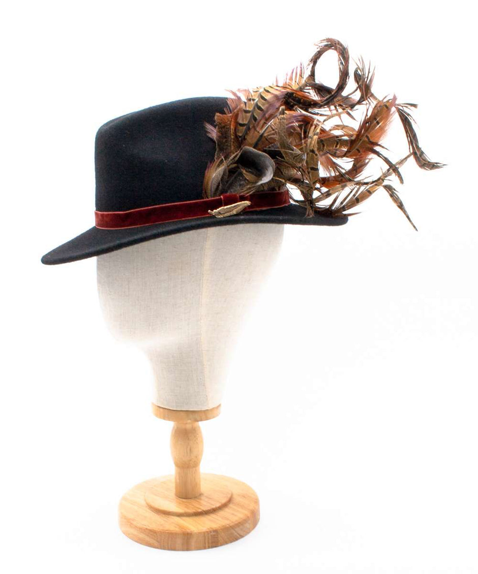 Fedora Hats with Feathers %%sep%% Country Inspired Designs - Fedora Hat ...